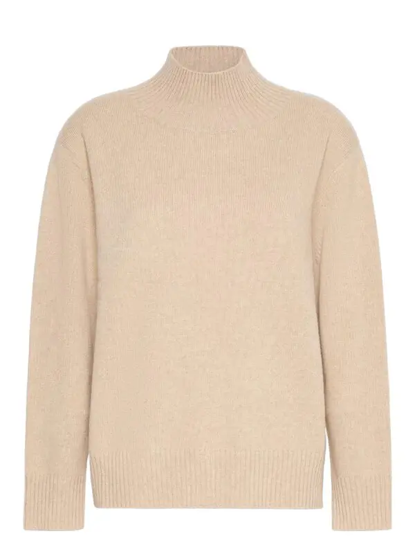 Max Mara Cashmere Turtleneck Sweater - Beige