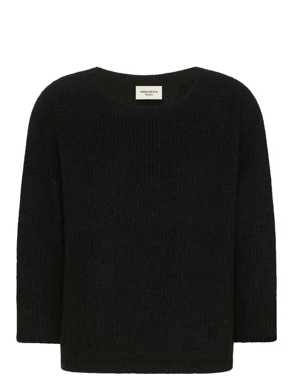 Max Mara Mohair Blend Knit Jumper - Black