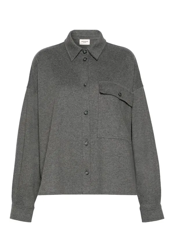Max Mara Micro Jacquard Jersey Jacket - Light Grey