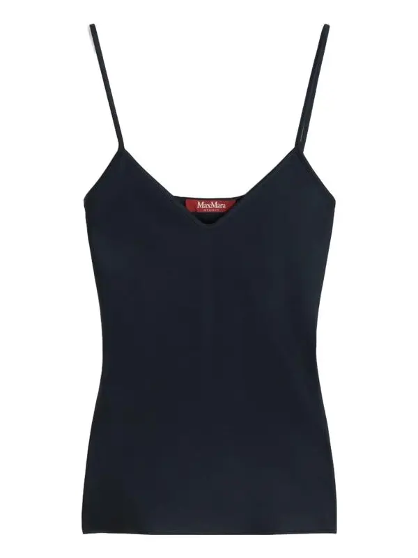 Max Mara Envers Satin Camisole Top - Midnightblue
