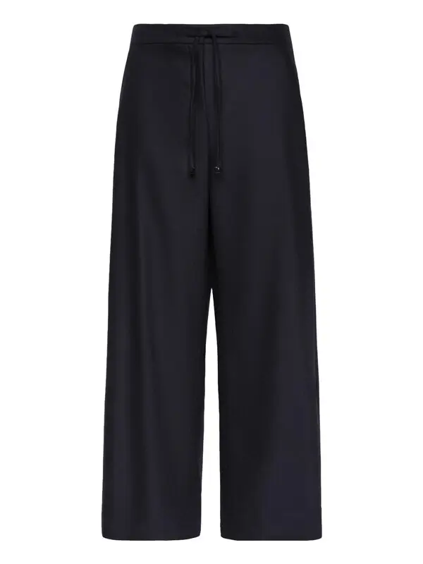 Max Mara Stretch Wool Joggers - Midnightblue