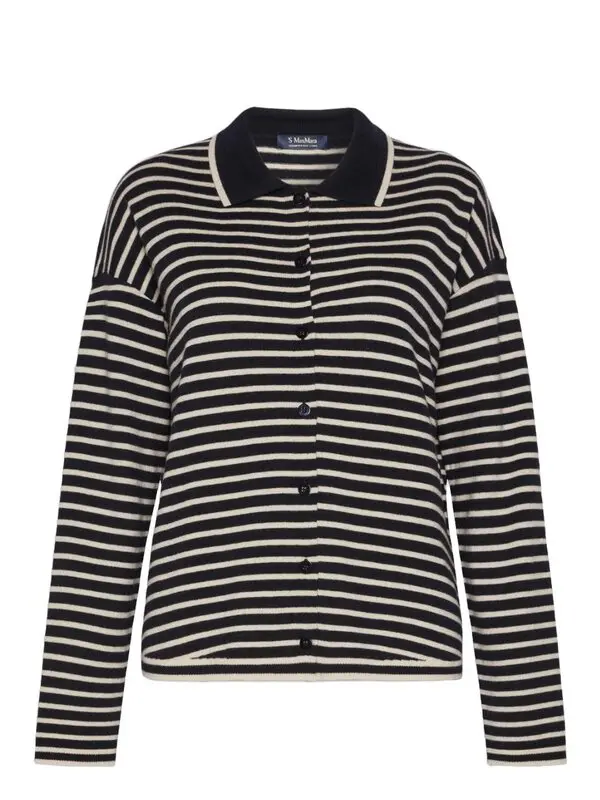Max Mara Wool Yarn Cardigan - Ultramarine