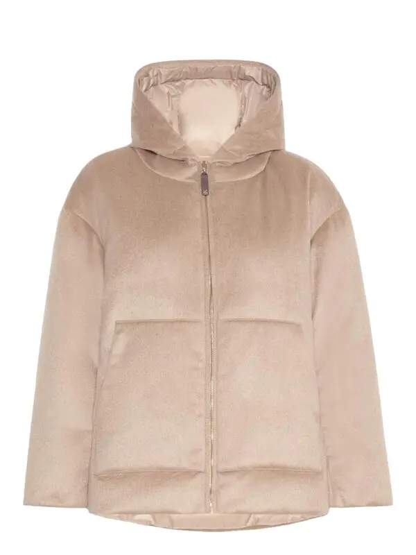 Max Mara Reversible Cashmere Puffer Jacket - Clay
