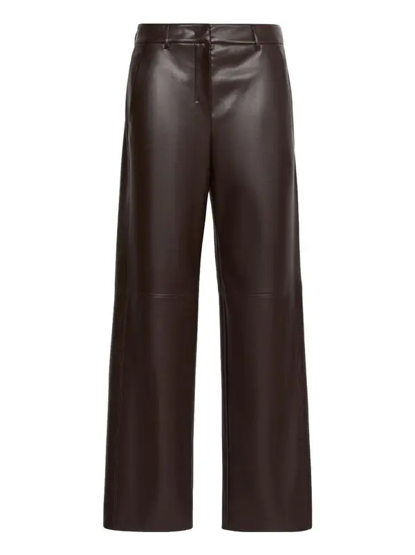 Max Mara Coated Jersey Trousers - Brown
