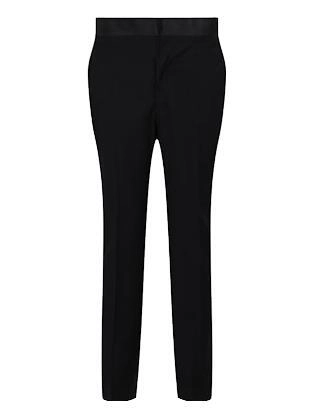 Givenchy Slimfit Tailored In Wool And Mohair Pants - Night Blue