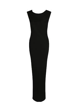 Givenchy Cowl Neck Maxi Dress - Black