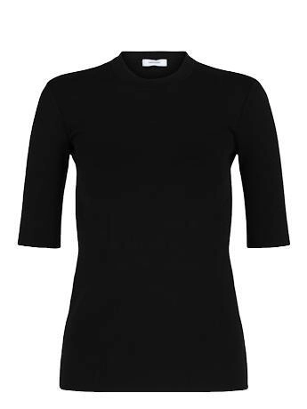 FERRAGAMO Fitted Shortsleeve T-shirt - Black