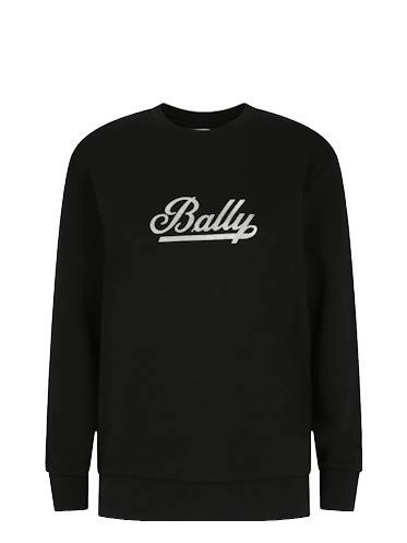 Bally Script Logo Crewneck Sweatshirt - Black