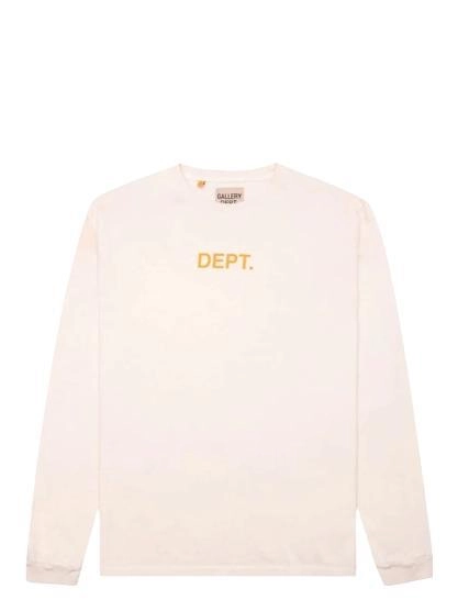 GALLERY DEPT. Dept Logo Long Sleeve T-shirt - Beige