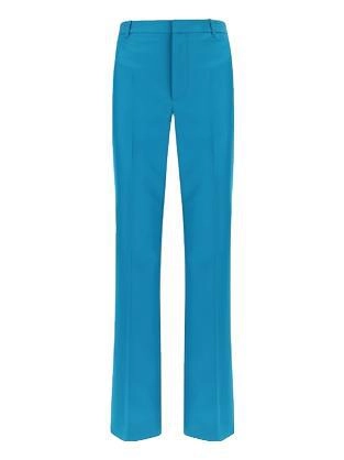 Balenciaga High-waisted Tailored Flared Trousers - Blue