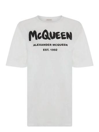 Alexander McQueen Graffiti T-shirt - White