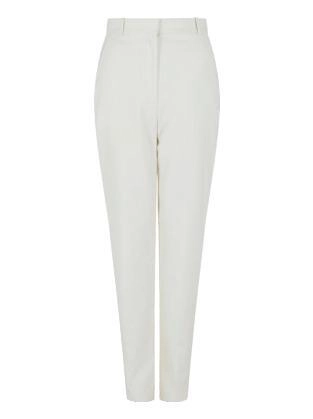 Alexander McQueen High Waisted Wool Trousers - Ivory