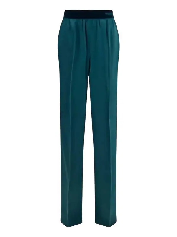 TOM FORD Logo-stripe Trousers - Green