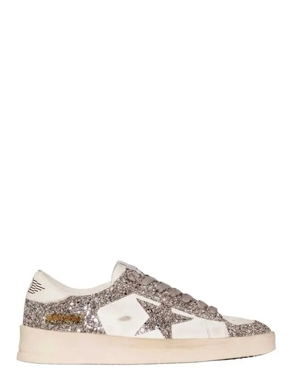 GOLDEN GOOSE Stardan Glitter Sneakers - White
