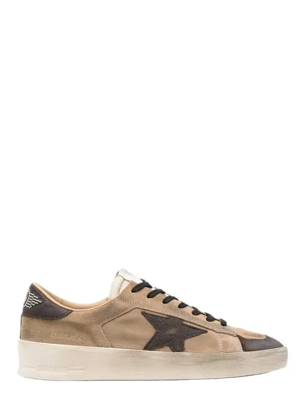 GOLDEN GOOSE Stardan Sneakers With Star Patch - Brown