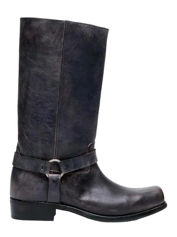 GOLDEN GOOSE Buckled Biker Boots - Black