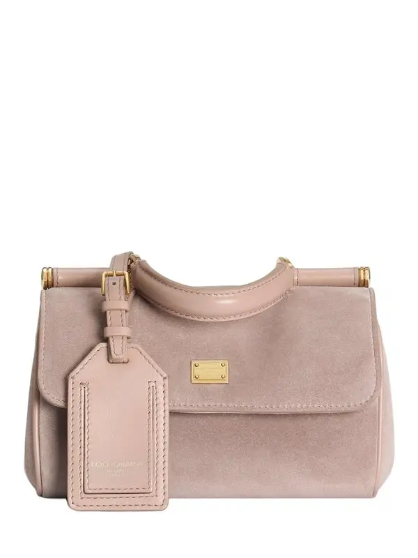Dolce & Gabbana Mini My Sicily Handbag In Split Leather - Multicolor