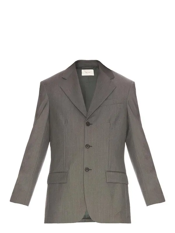 THE ROW Wren Single-breasted Jacket - Grey