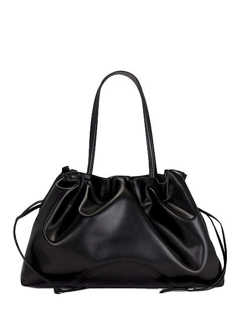 Tory Burch Ella Recycled Drawstring Tote Bag - Black