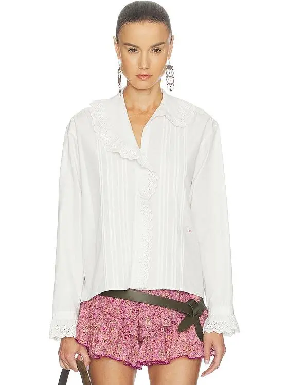 Isabel Marant Étoile Nomia Long Sleeve - White