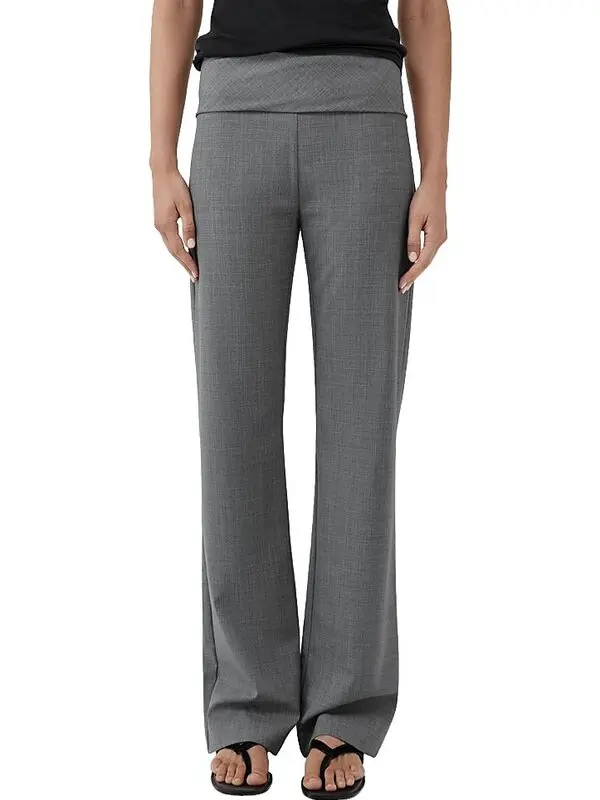 ST. AGNI Wool Studio Trousers - Pumice