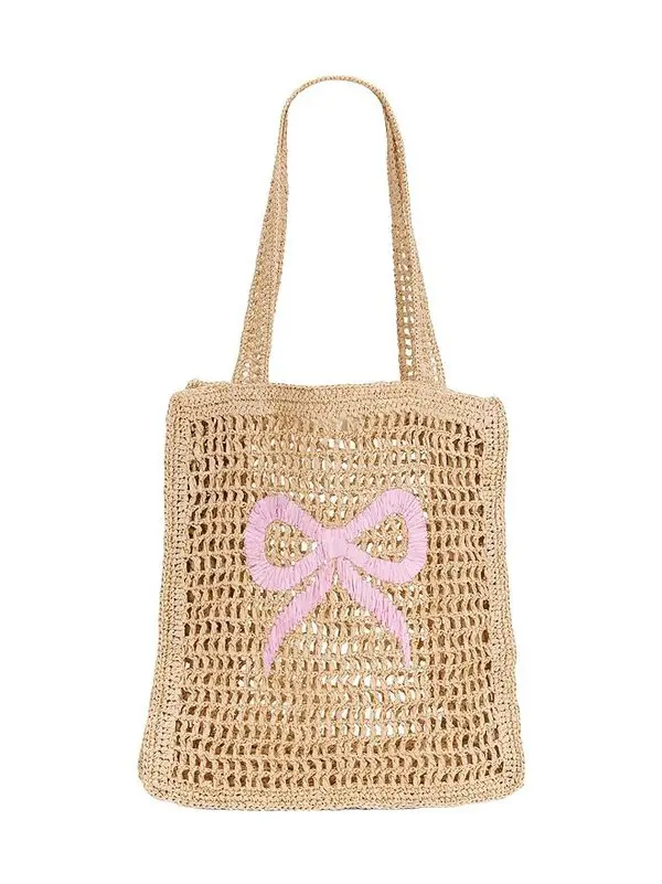 LoveShackFancy Seaside Beach Bag In Brown - Natural