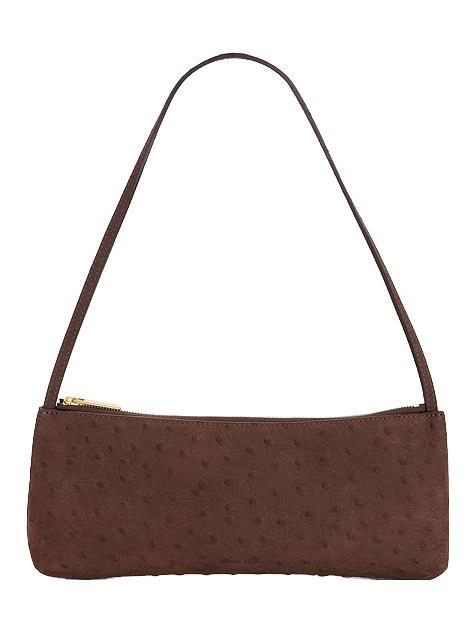 MANSUR GAVRIEL Gaia Baguette Bag In Brown - Ebony