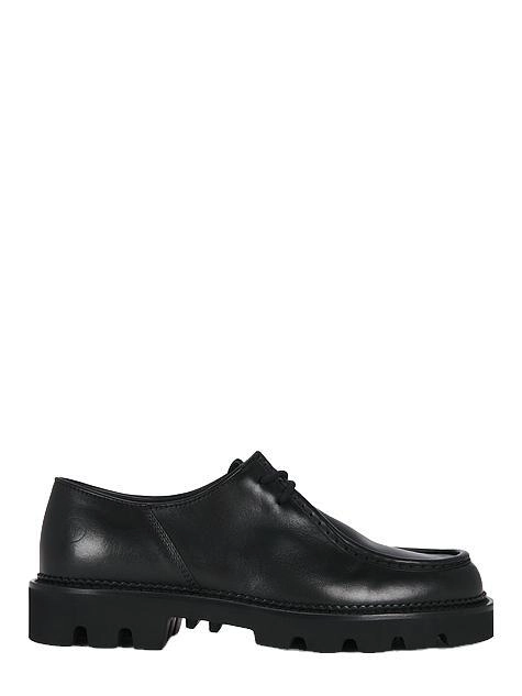 COLLEGIUM Pillar Moc-toe Derby In Black - Nero