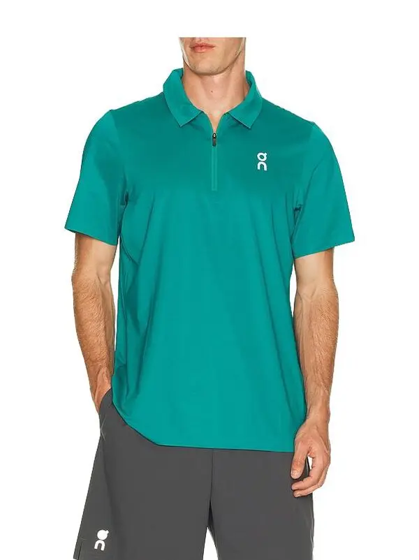 On Court Polo In Green - Neem