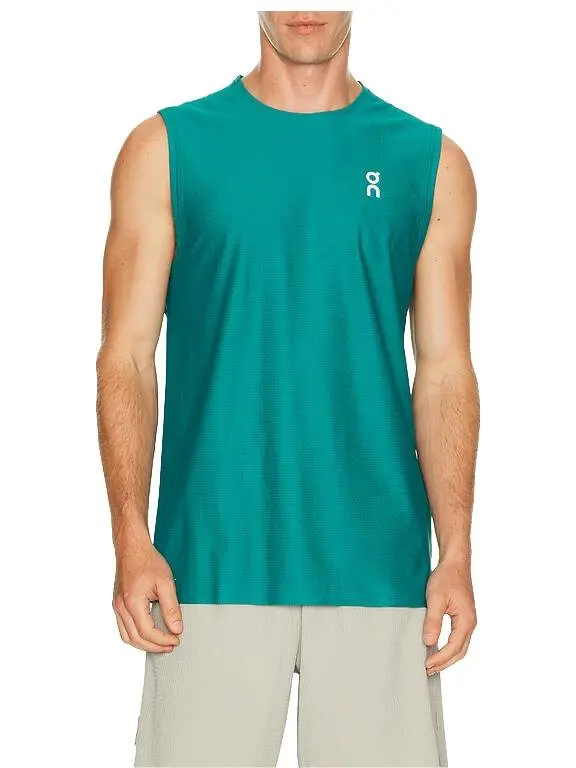 On Court Tank Sleeveless Performance Top - Neem