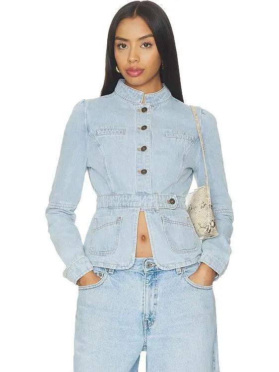 Lioness Brooklyn Denim Jacket - Light Denim