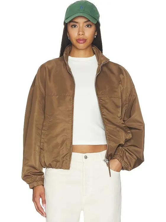 Citizens Of Humanity Barracuta Bubble Jacket In Brown - Toffee