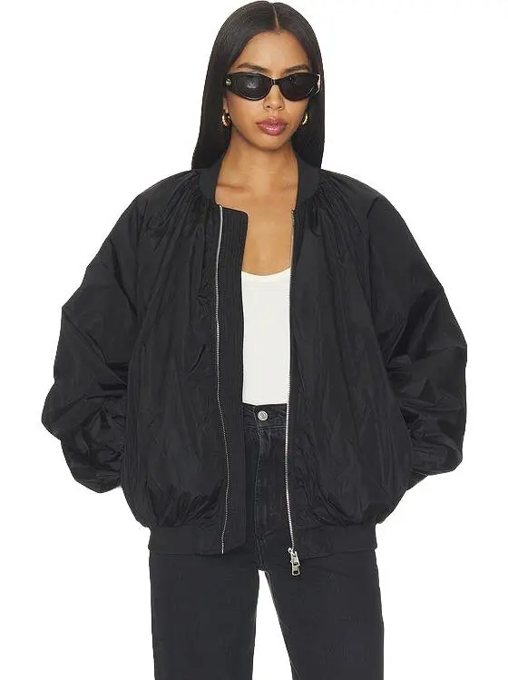 AGOLDE Raffi Bomber Jacket - Black