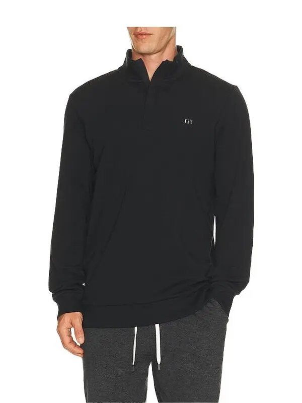 Travis Mathew Cloud Quarter Zip Sweater 2.0 - Black