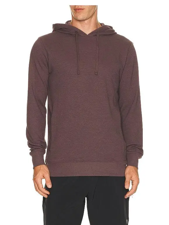 Travis Mathew Cloud Waffle Hoodie In Purple - Raisin