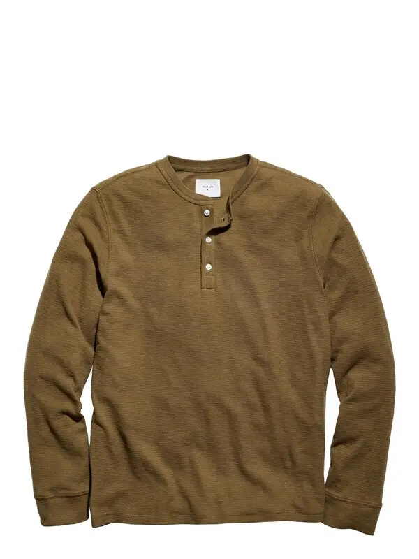 Billy Reid Slub Tuck Henley - Green