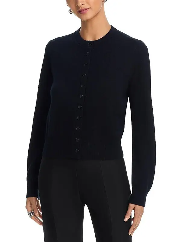 Aqua Snap Closed Cardigan Exclusive - Black