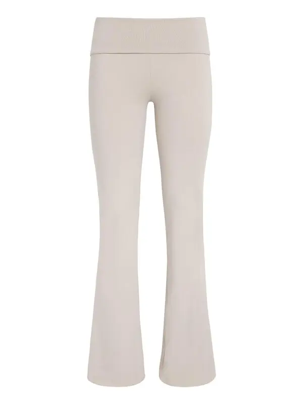 SKIMS Cotton Jersey Foldover Trousers - Beige