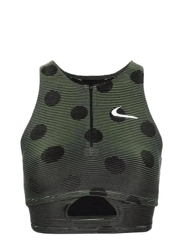 Nike Polka Dot Performance Cropped Top - Black