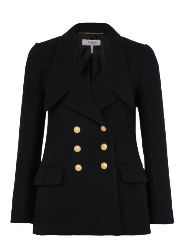 Chloé Double Breasted Blazer - Black