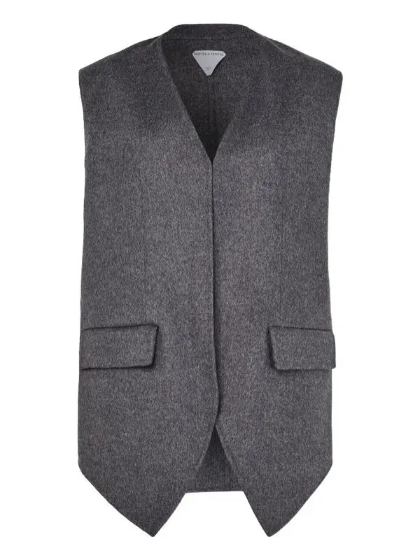 Bottega Veneta V-neck Sleeveless Vest - Black