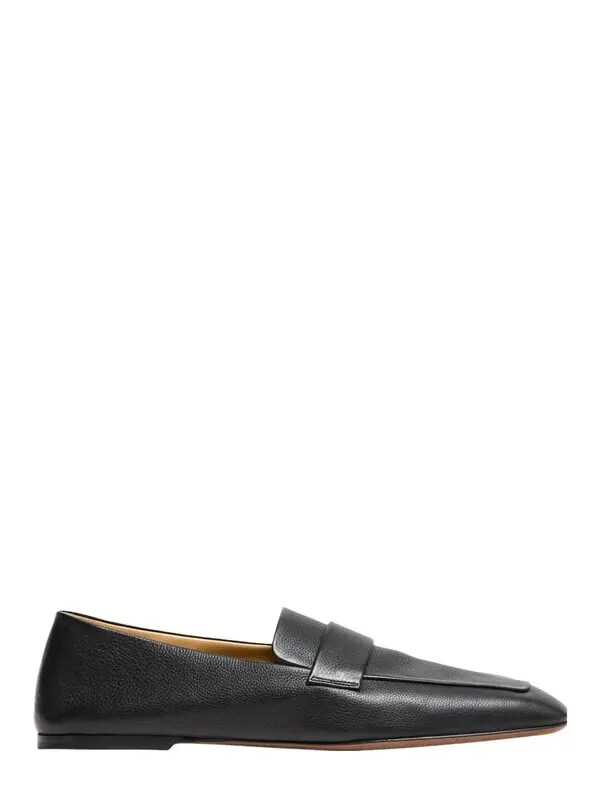 THE ROW Square Loafer - Black