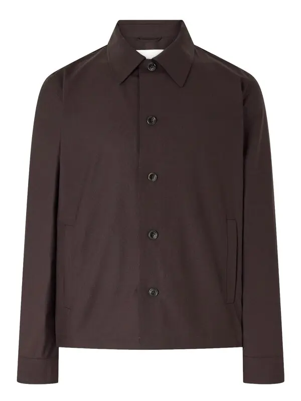 Nn07 Zander Woven Jacket - Brown