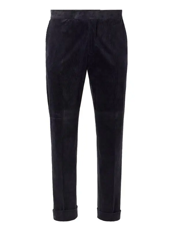Polo Ralph Lauren Chester Tapered Corduroy Trousers - Black