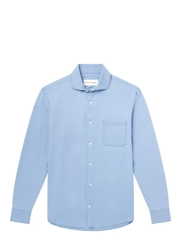 Frescobol Carioca Emilio Cotton-twill Shirt - Blue