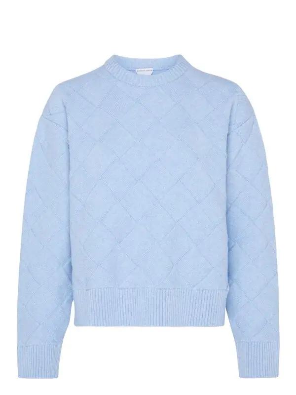 Bottega Veneta Round Neck Sweater - Blue