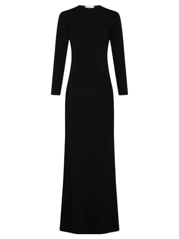 THE ROW Long Sleeve Maxi Dress - Black