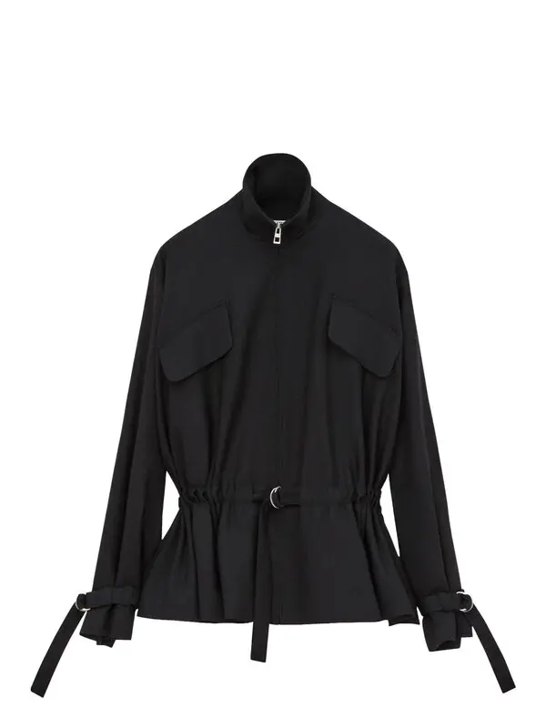 Loewe Belted Woolen Jacket - Black