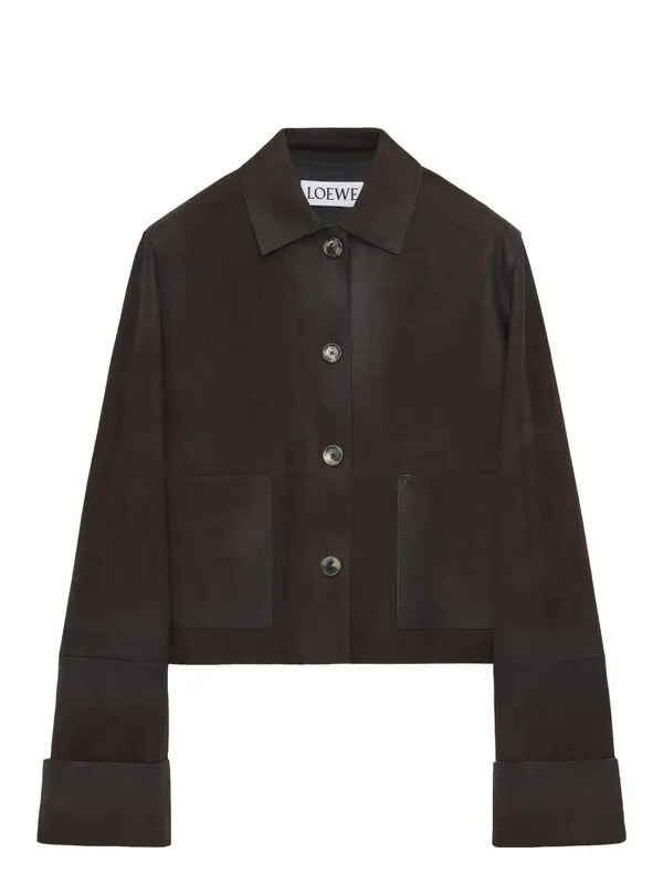 Loewe Suede Jacket - Black