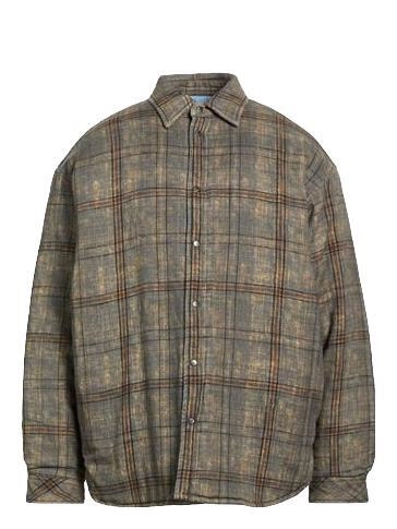 DIESEL® Cotton Flannel Shirt Jacket - Grey